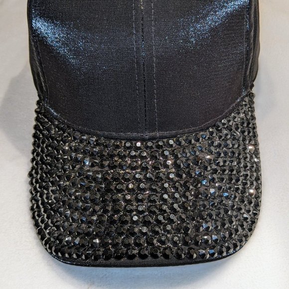 FINAL CHAPTER BEAUTY | Accessories | Black Satin Rhinestone Hat Womens ...